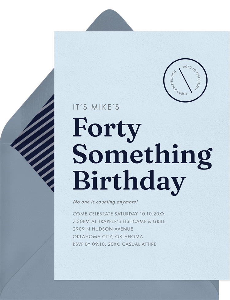 Stopped Counting Invitations | Greenvelope.com