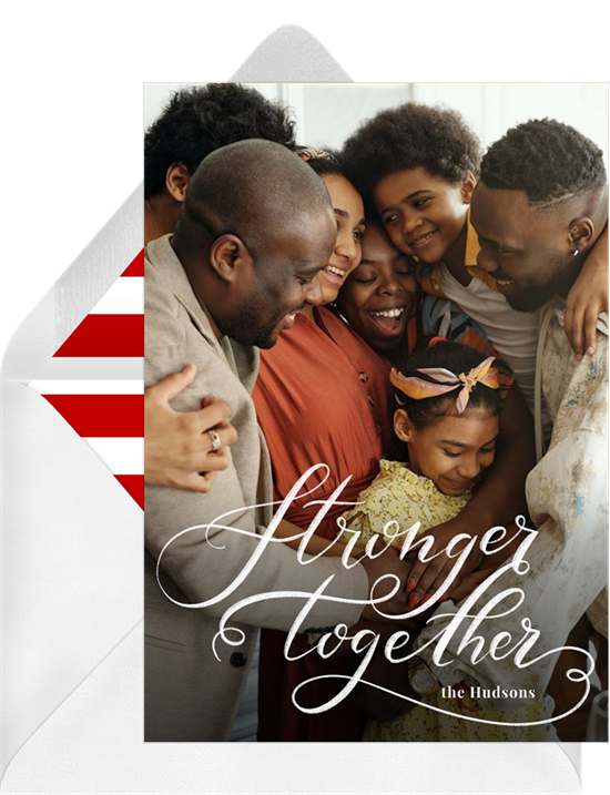 Stronger Together Script Cards | Greenvelope.com