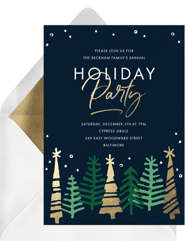 Stylized Forest Invitations | Greenvelope.com