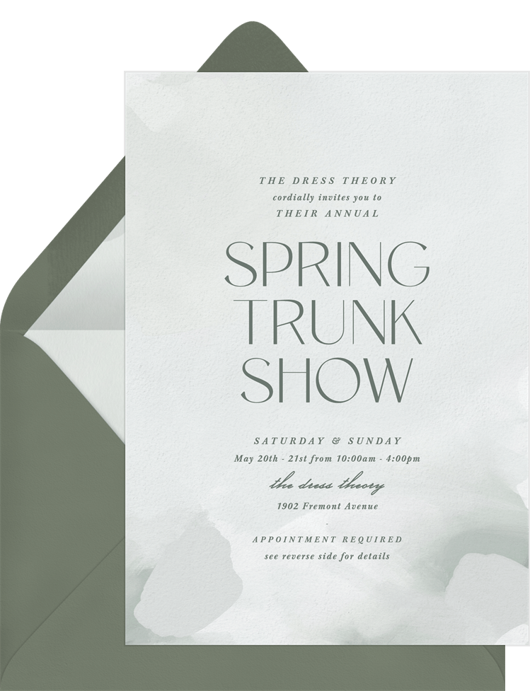 Subtle Abstract Invitations | Greenvelope.com