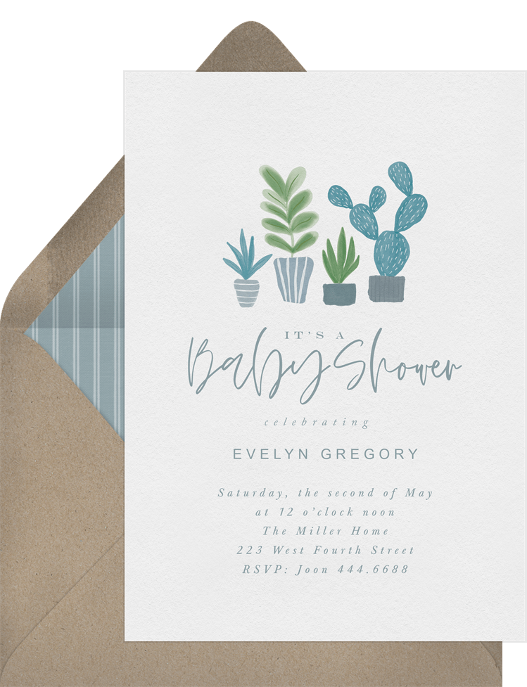 Succulent Garden Invitations | Greenvelope.com
