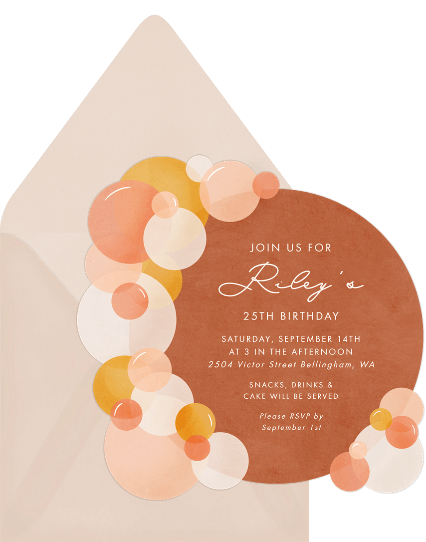 Trendy Balloon Arch Invitations | Greenvelope.com