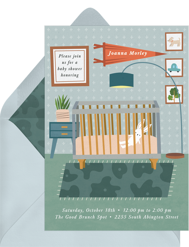 Trendy Nursery Invitations | Greenvelope.com