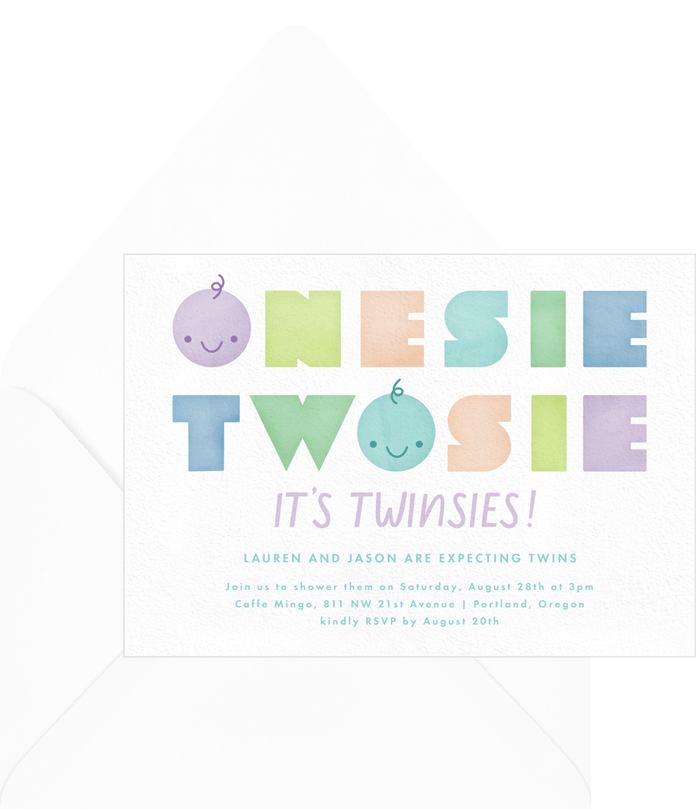 Twinsies Invitations | Greenvelope.com