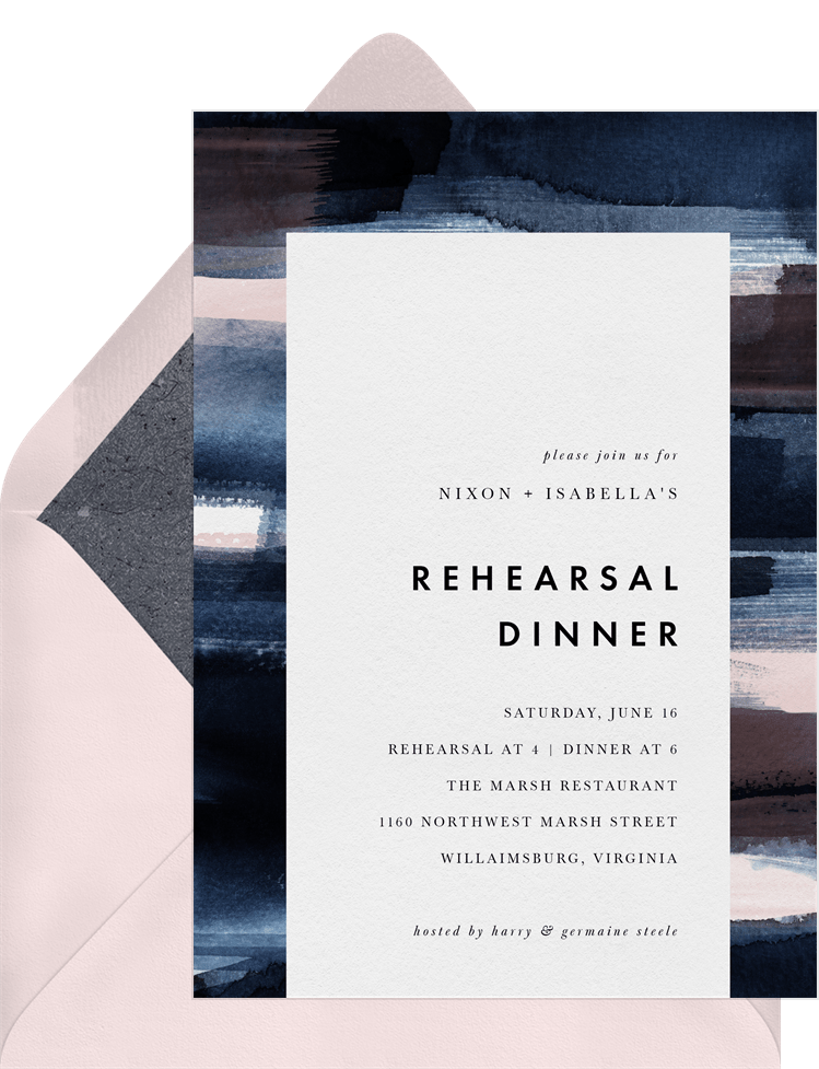 Two Toned Strokes Invitations | Greenvelope.com