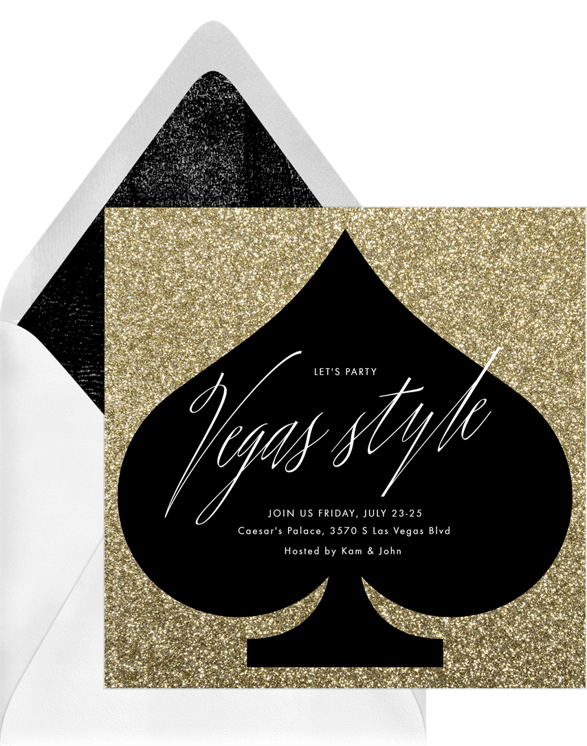 Vegas Style Invitations | Greenvelope.com