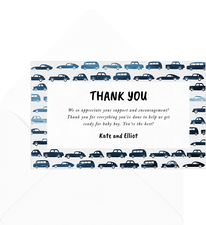 Vintage Cars Thank You Notes | Greenvelope.com