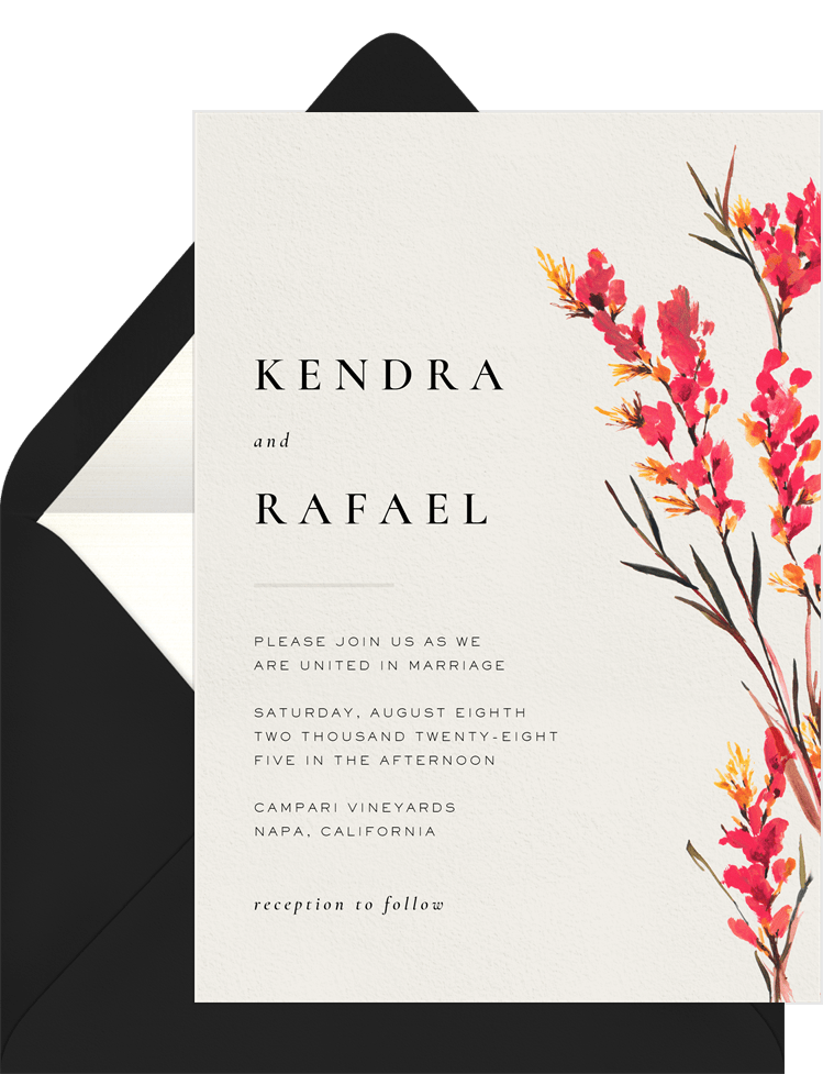 Vivid Wildflower Invitations | Greenvelope.com