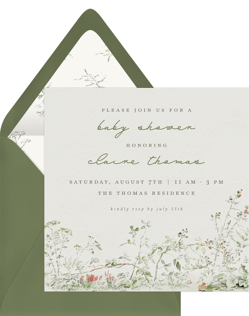 Whimsical Garden Invitations | Greenvelope.com