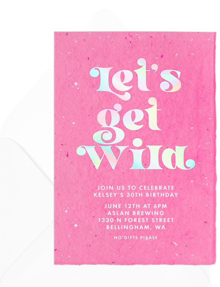 Wild Party Invitations | Greenvelope.com