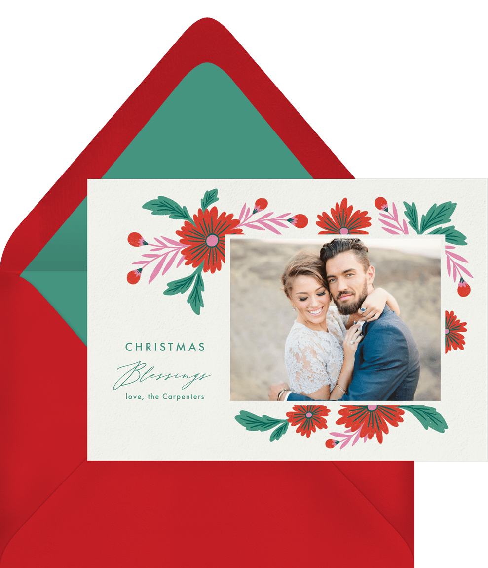 Winter Floral Whimsy Cards | Greenvelope.com