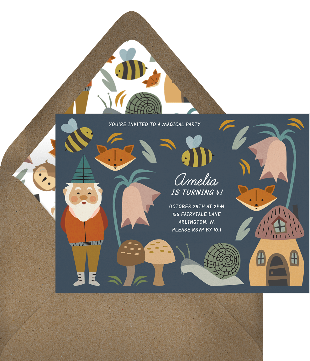 Woodland Party Invitations | Greenvelope.com