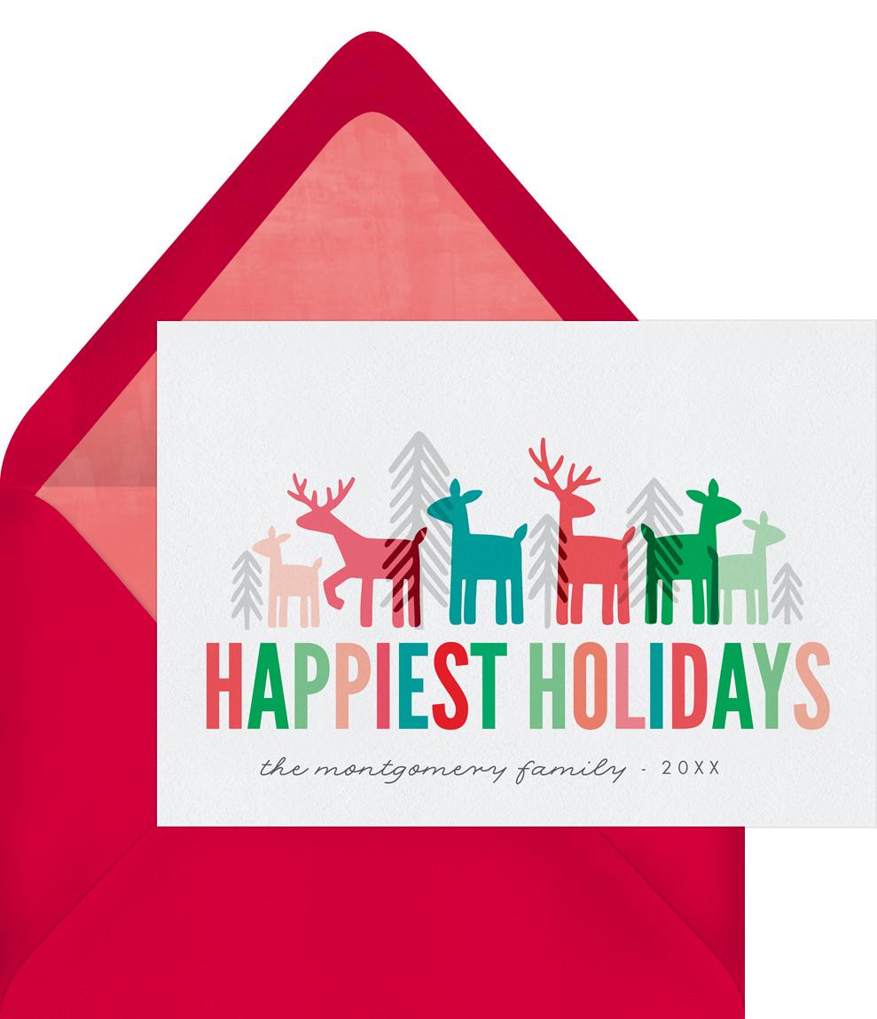 Woodland Scene Cards | Greenvelope.com