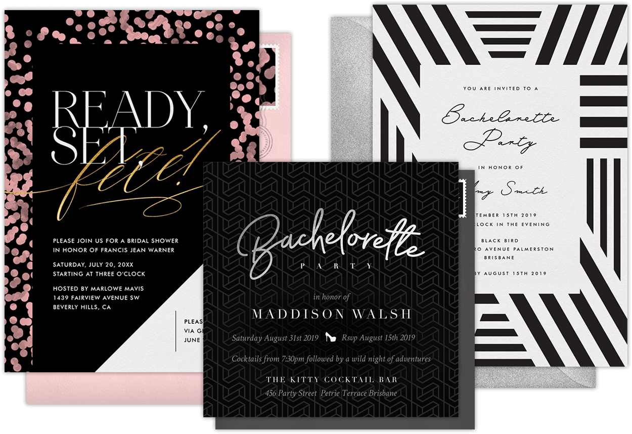 Email Online Bachelorette Party Invitations That WOW Greenvelope